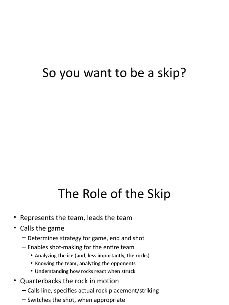 Curling Strategy Presentation | PDF | Sports & Recreation | Home & Garden