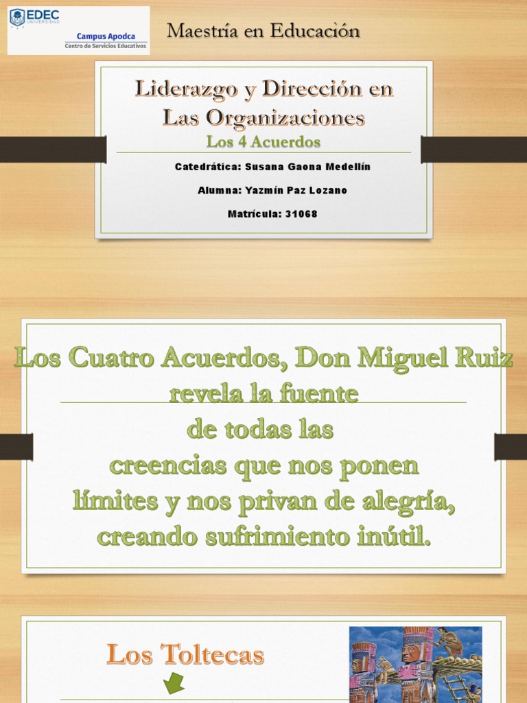 4 Acuerdos Miguel Ruiz | PDF