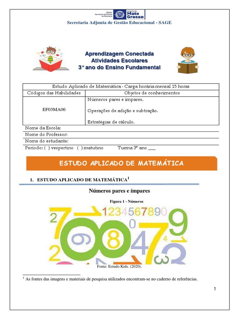 Impar E Par Pdf Matemática