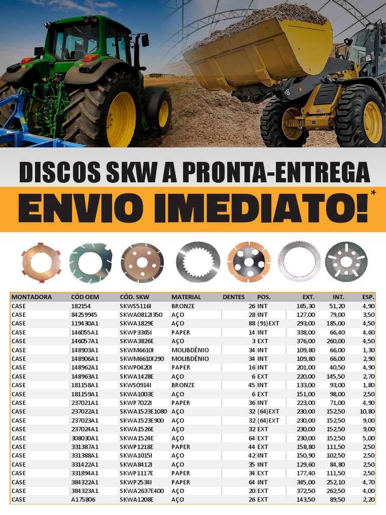 SKW Estoque de Peças Imediato | PDF | Heavy Equipment