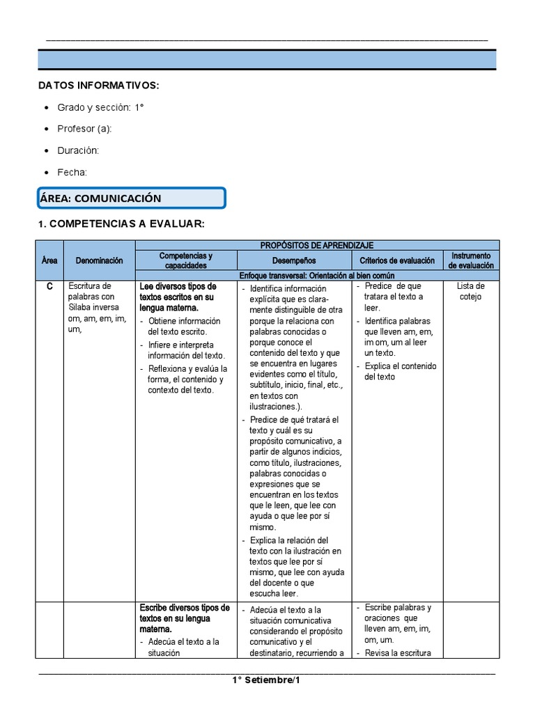 1° - GRADO - Letras Am em Im Om Um | PDF | Evaluación | Jesús