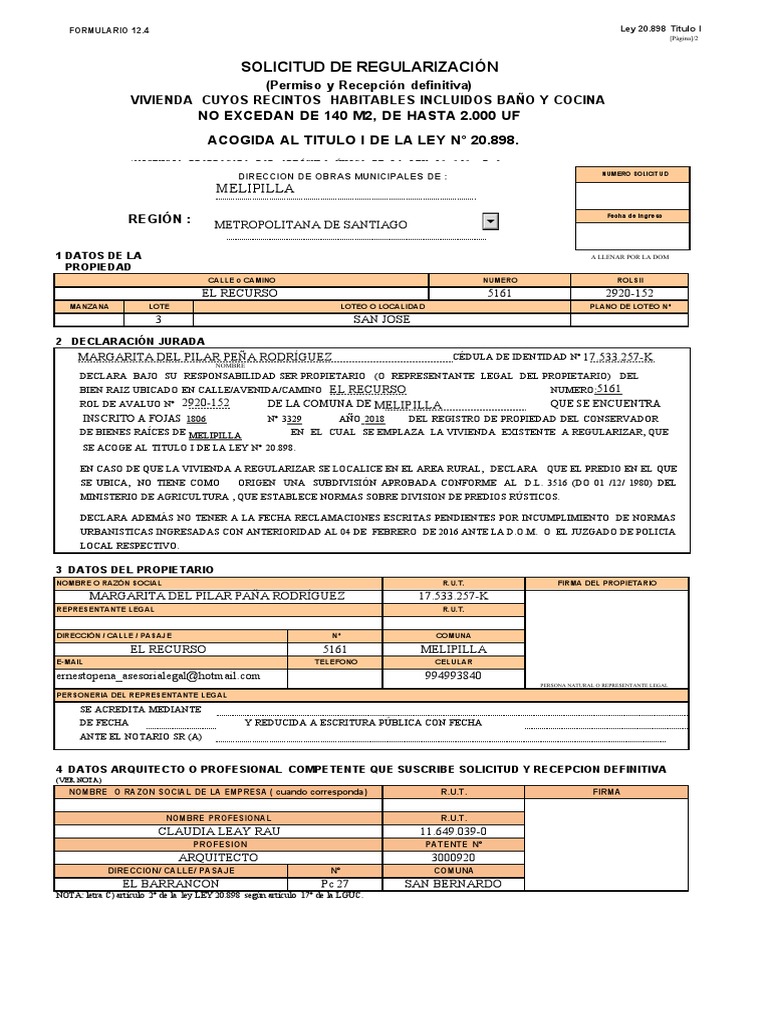 Ley 20.898 Melipilla | PDF | Derecho Civil (Common Law)