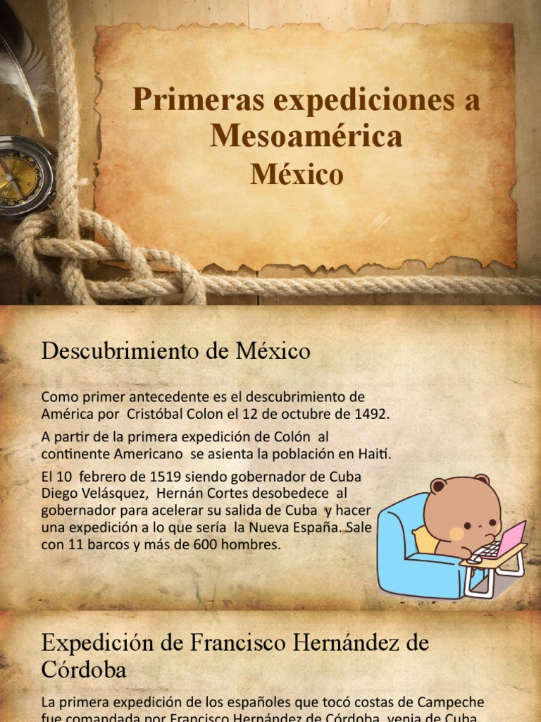 Primeras expediciones españolas a Mesoamérica y la conquista de México | PDF | Colonización ...