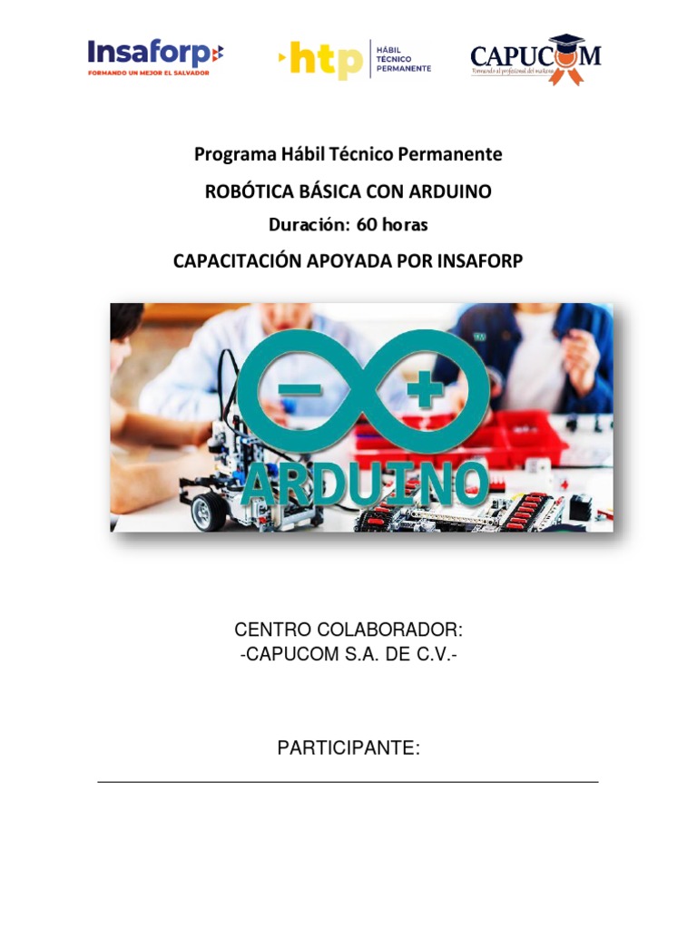 Manual Róbotica Con Arduino. | Descargar gratis PDF | Arduino | Robótica