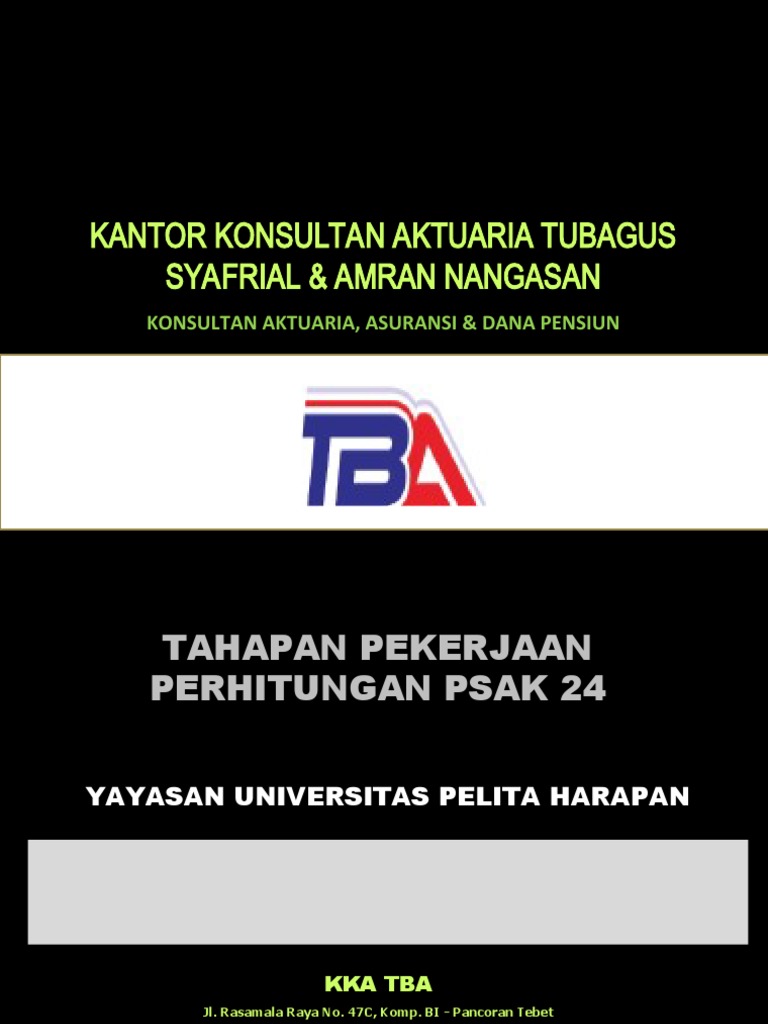 PSAK24 Presentasi PSAK24 | PDF