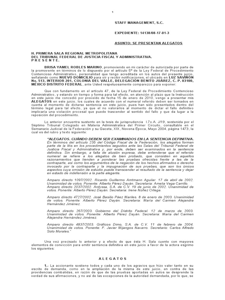 STAFF MANAGEMENT14138.08.17.01.3, Notf. Ced. Determ Prima, Edos Cuenta ...