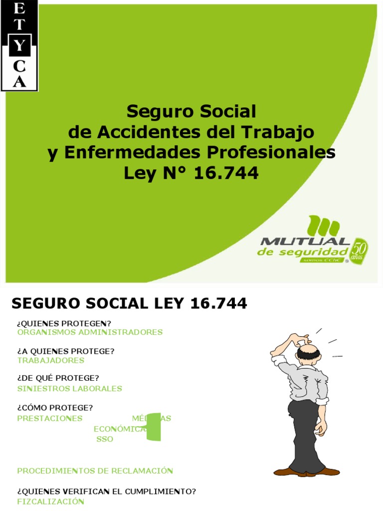 Presentación Ley 16.744 | PDF | Trastorno mental