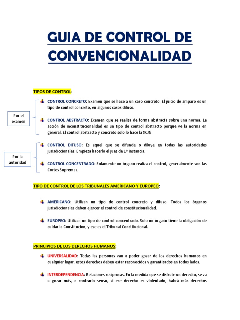 Guia de Control de Convencionalidad | PDF | Constitución | Derecho Constitucional