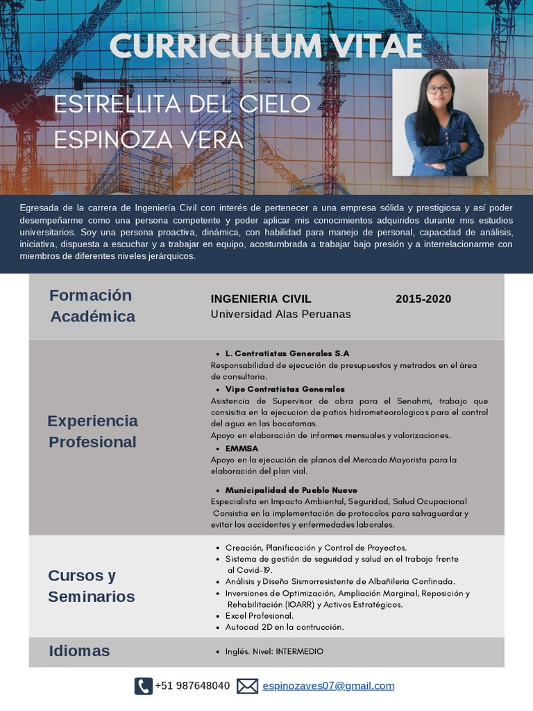 Curriculum Espinoza | PDF