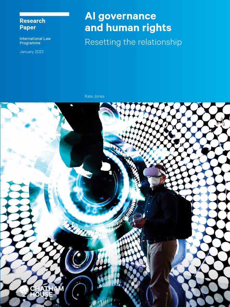 2023 01 10 AI Governance Human Rights Jones | PDF | Artificial ...
