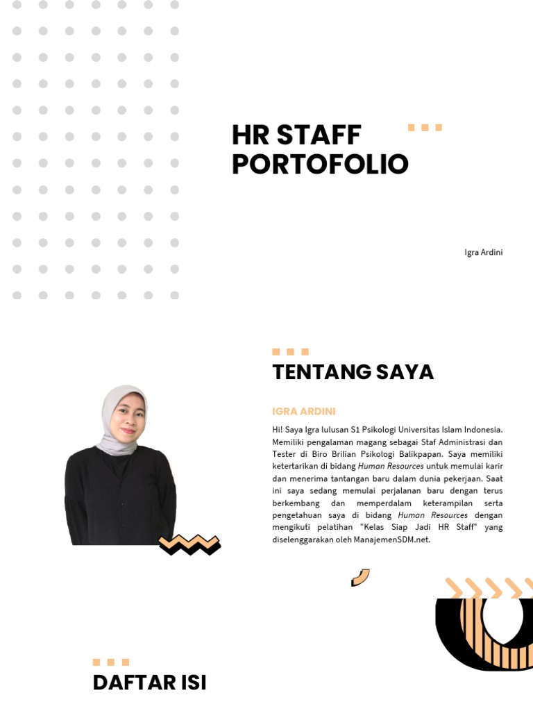 HR Staff Portofolio: Igra Ardini | PDF