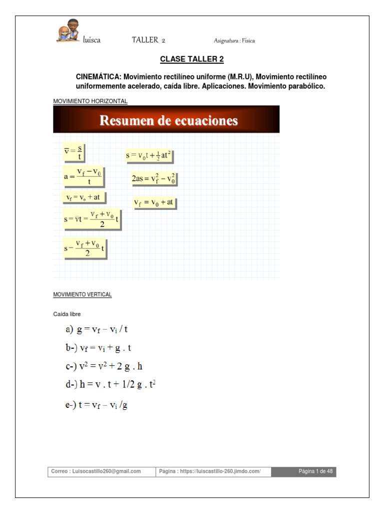 2-CLASE - Cinemática | PDF | Velocidad | Cinemática