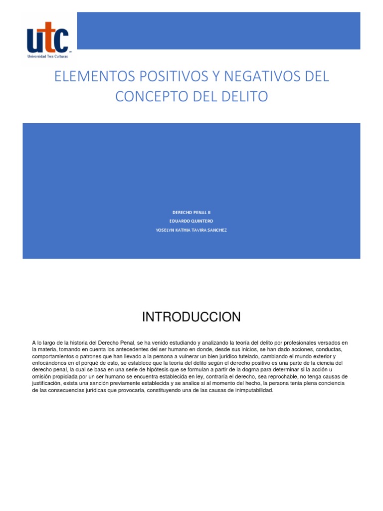 Elementos Del Delito Cuadro Penal 2 | Descargar gratis PDF | Derecho ...