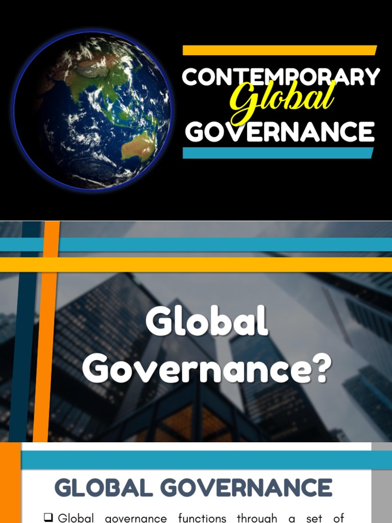 Contemporary Global Governance | PDF