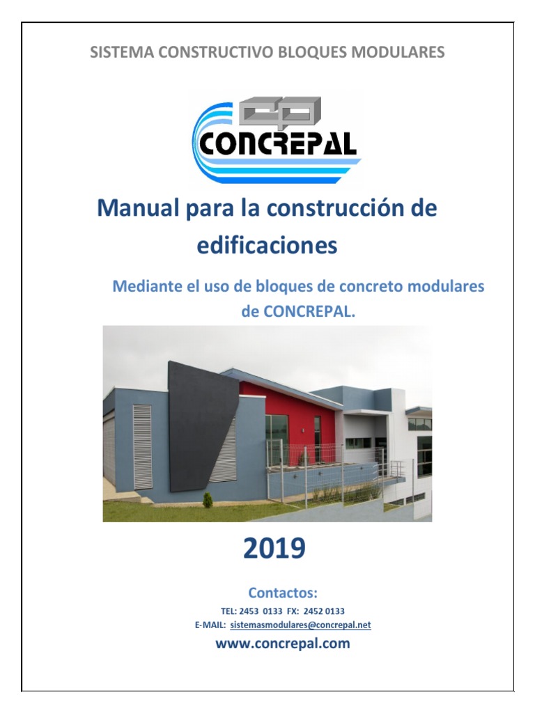 Manual Nova Block 2019 - Concrepal | PDF | Hormigón | Fundación ...