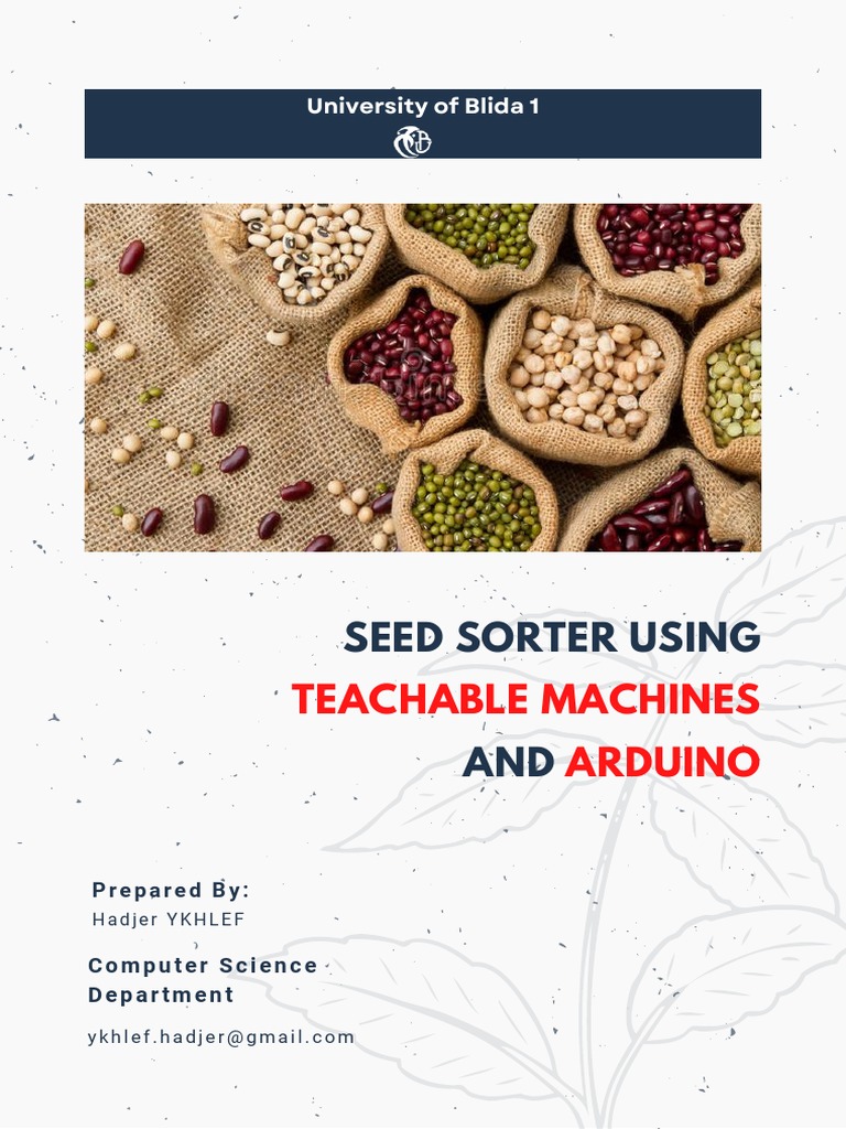 Teachable Machines Arduino: Seed Sorter Using AND | Download Free PDF ...