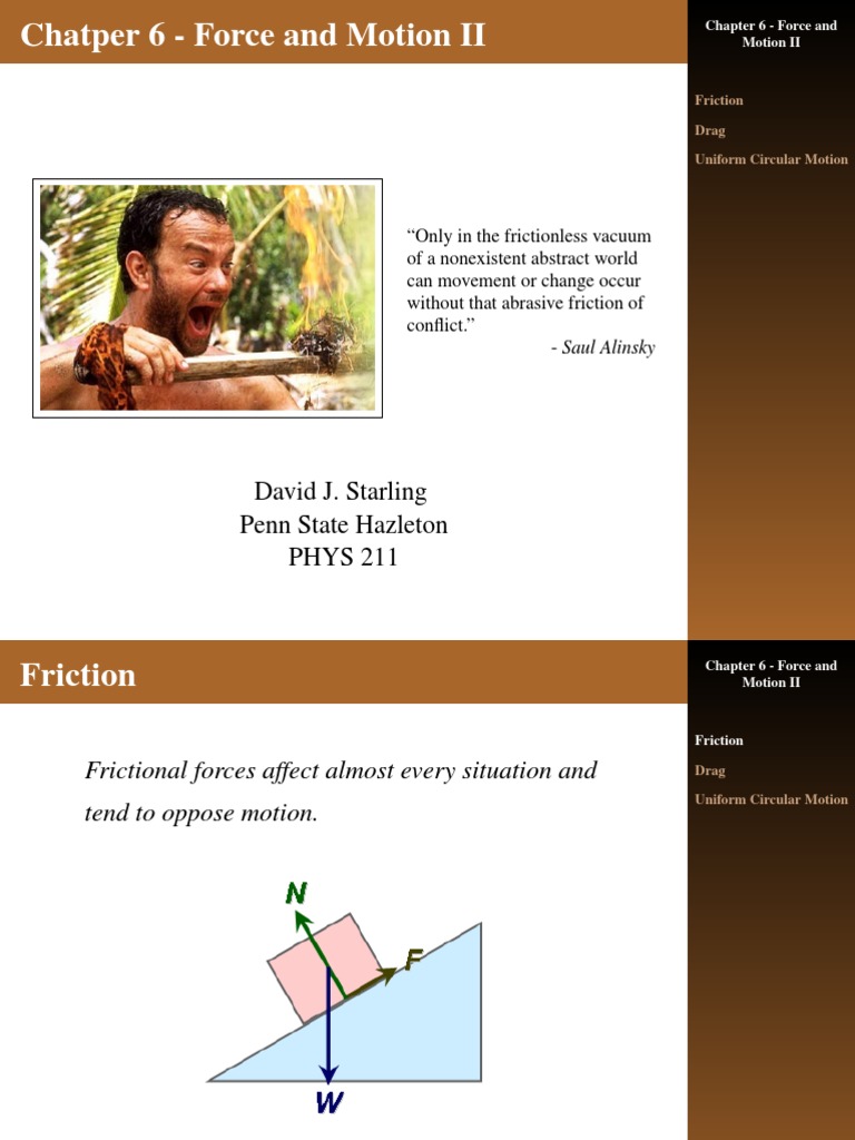 CH 6 | PDF | Friction | Force