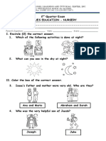 1st QUARTERLY ASSESSMENT Kindergarten | PDF | Language Arts & Discipline