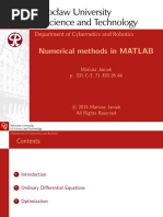 Solving ODEs in MATLAB PDF | PDF | Ordinary Differential Equation | Equations