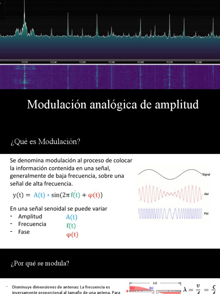 Modulación Analógica de Amplitud | PDF | Modulación | Ingeniería de difusión