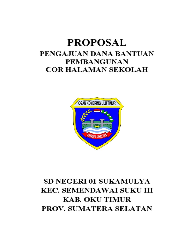 Proposal Pembangunan Cor Halaman Sekolah | PDF