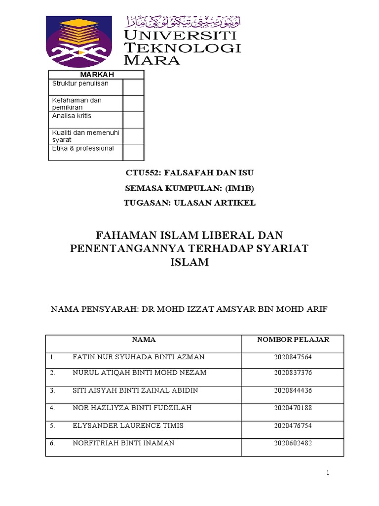 Ctu552 Ulasan Artikel | PDF