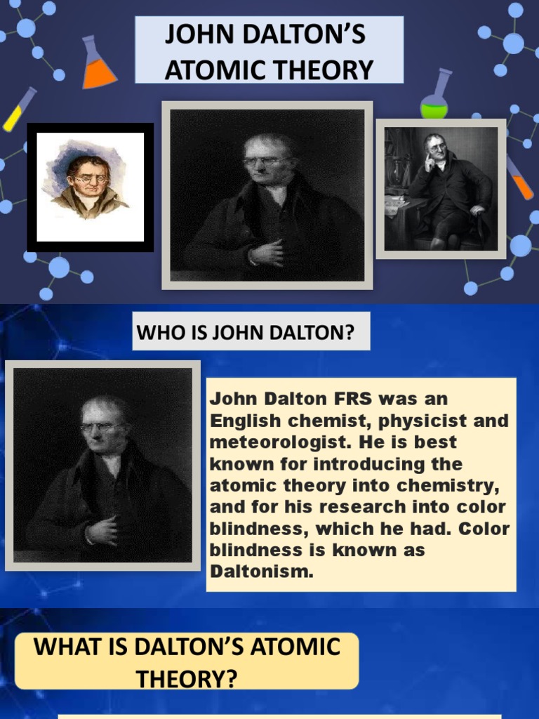 John Dalton'S Atomic Theory | PDF | Atoms | Chemical Elements