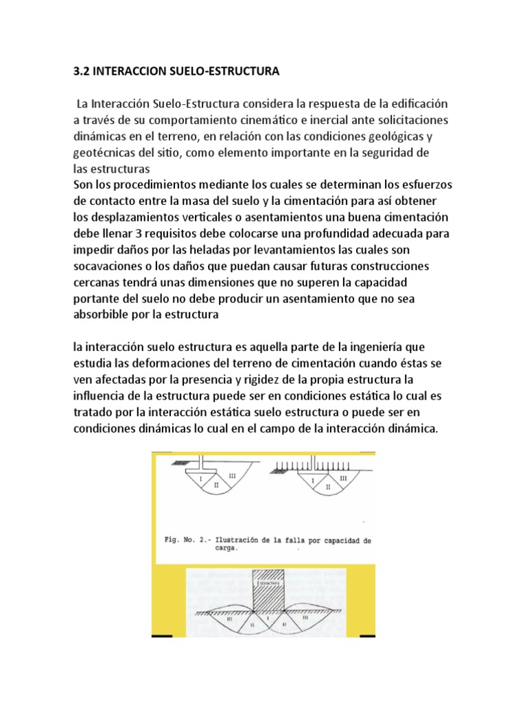 3.2 Interaccion Suelo-Estructura | PDF | Fundación (Ingeniería) | Masa