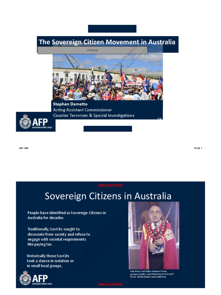 Sovereign Citizen Movement in Australia | PDF | Social Media | Popular ...