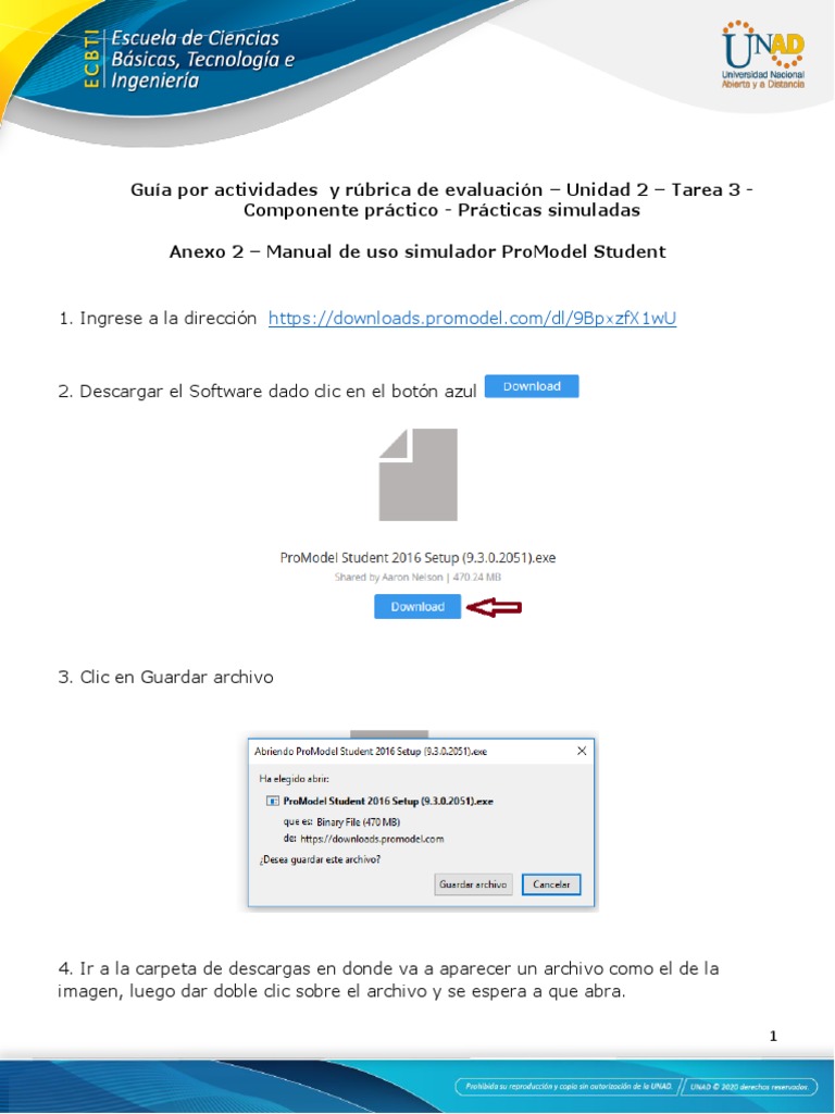 Tarea 2 - Manual de Uso Simulador ProModel Student | PDF | Ventana (informática) | Archivo de ...