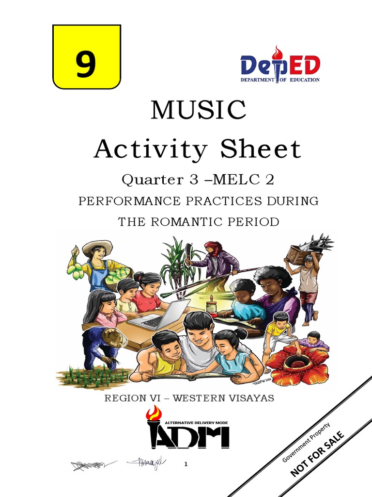 Music Activity Sheet: Quarter 3 - MELC 2 | PDF | Romanticism | Romantic ...