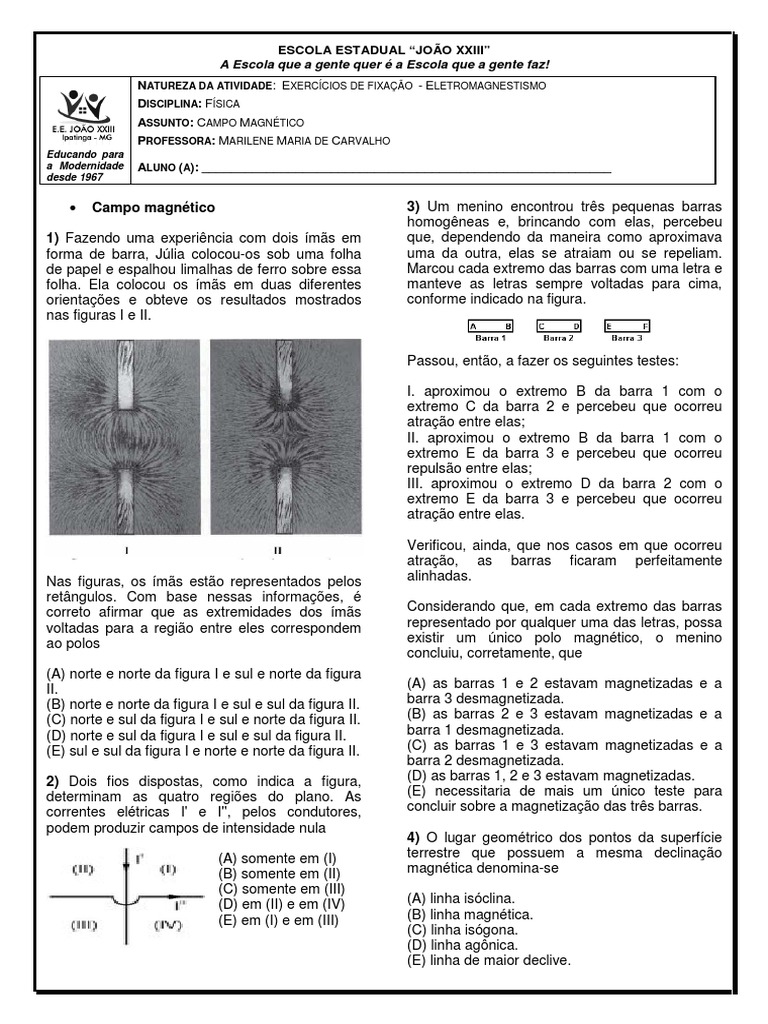 Eletromag | PDF | Magnetismo | Ímã