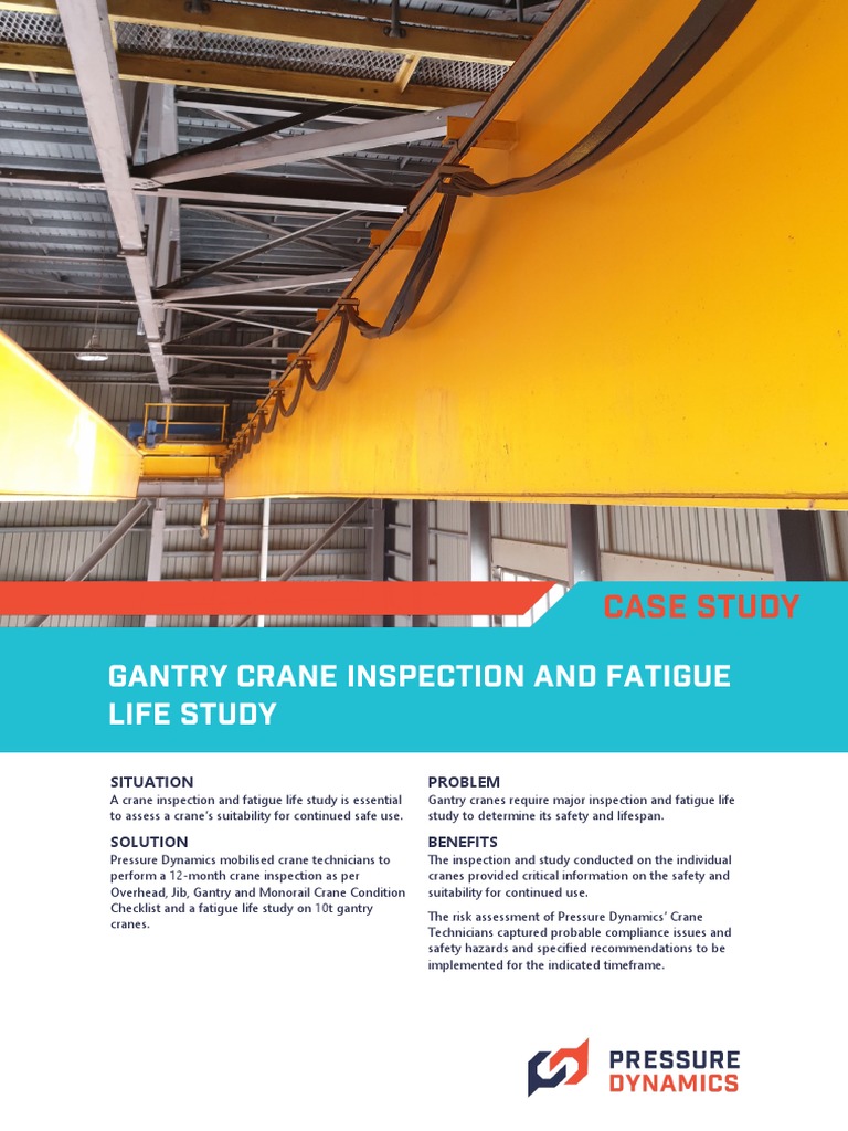 Case-Study CRANESLIFTING GantryCraneInspectionFatigueLifeStudy | PDF ...