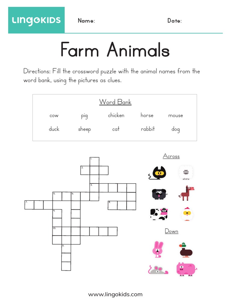 farm_animals_crossword | PDF