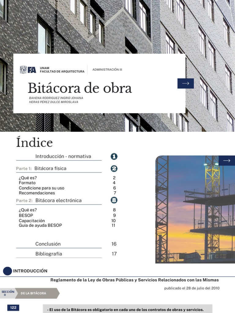 Admon Iii - Bitácora de Obra | PDF | Blog