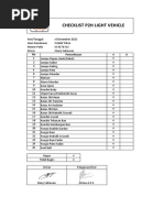 Checklist P2H LV | PDF