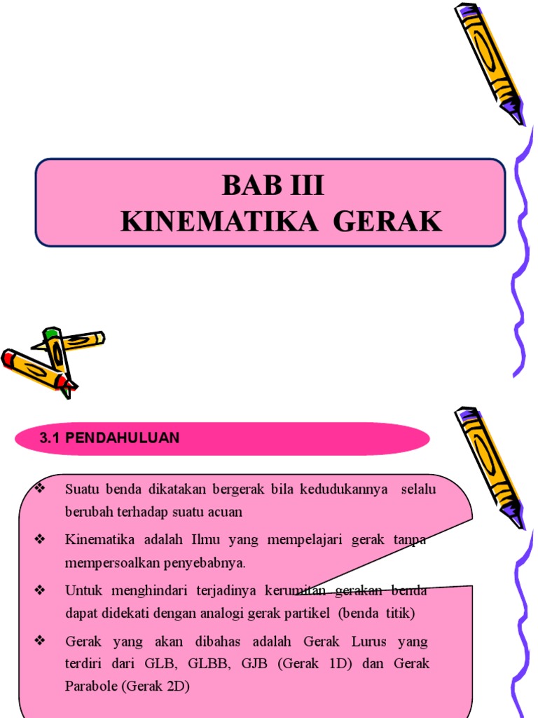 Kinematika Gerak | PDF