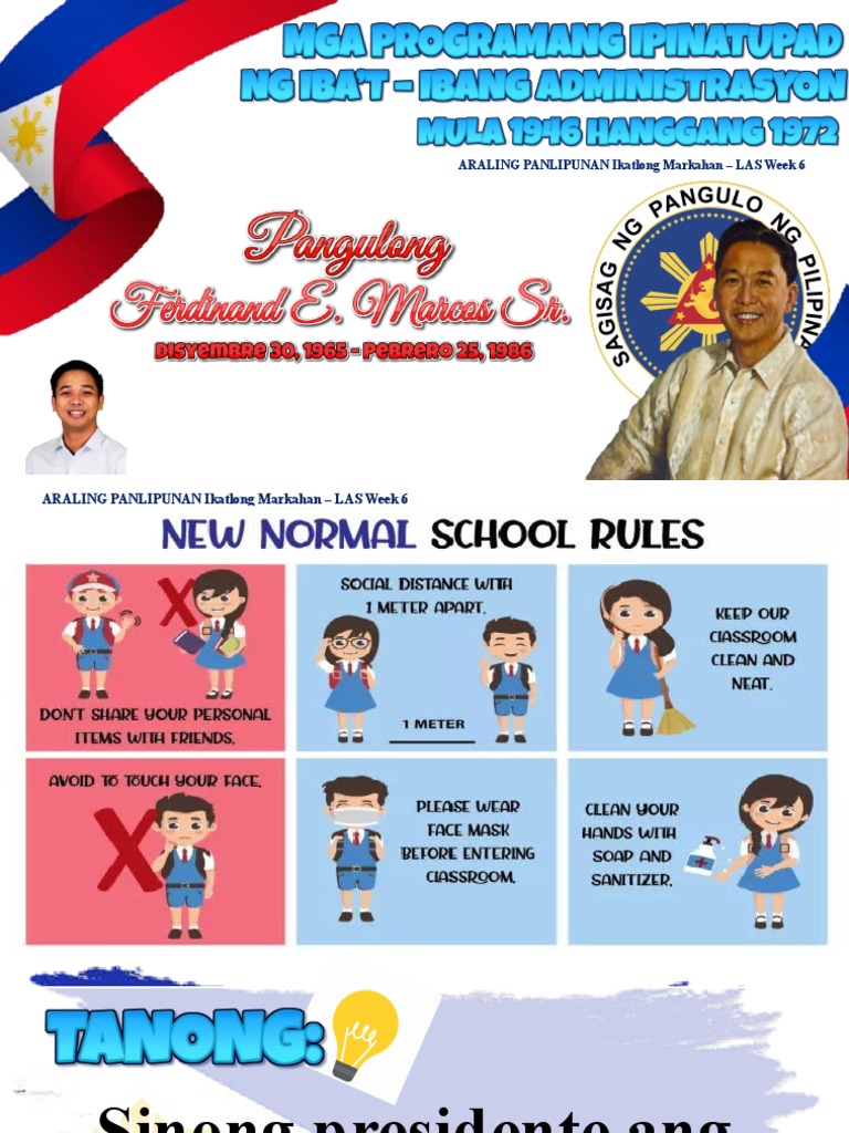 AP q3 Wk6 Pangulong Ferdinand E. Marcos Sr. | PDF