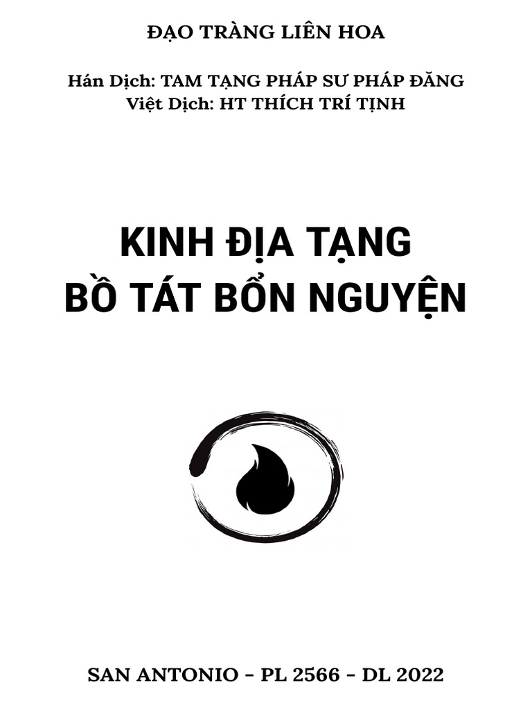 Kinh Dia Tang | PDF