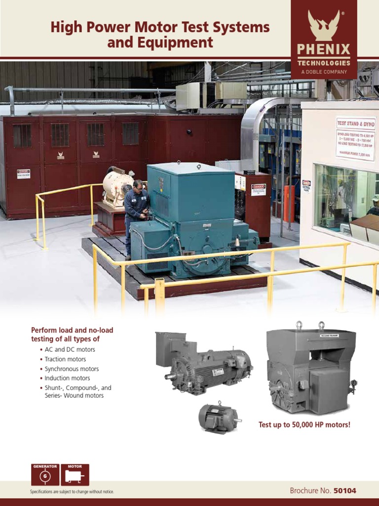 High Power Motor Test Systems | PDF | Electric Motor | Transformer