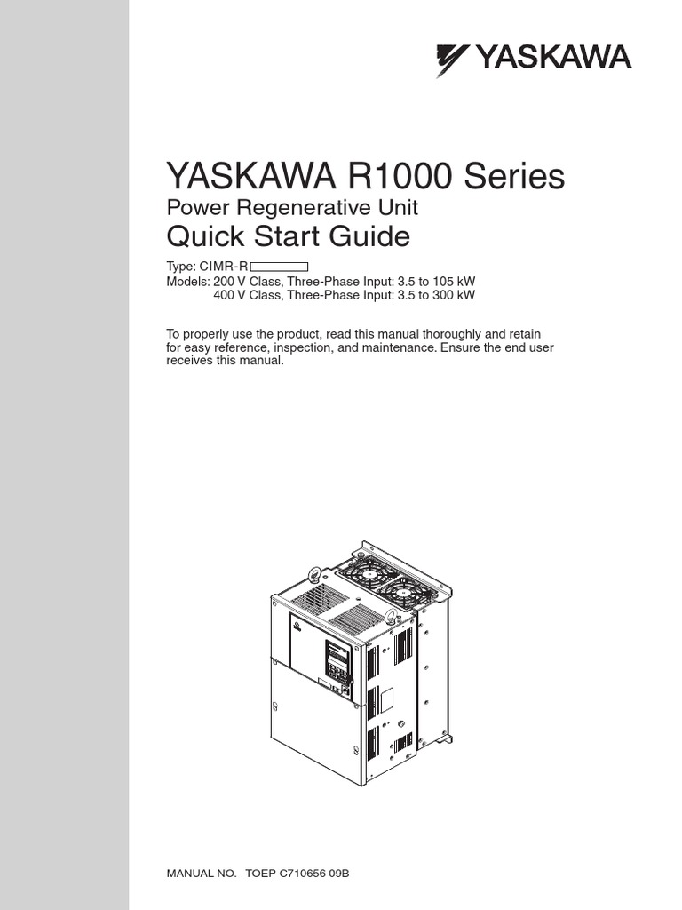 Yaskawa Drive Manual | PDF | Power Supply | Electrostatic Discharge