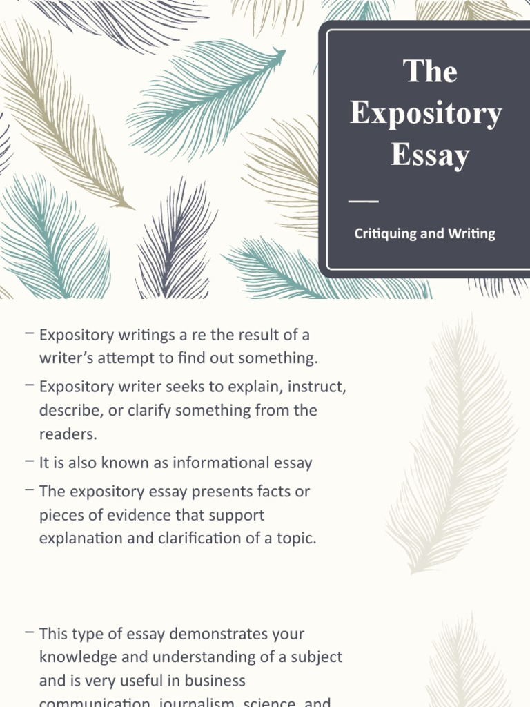 Expository Essay Writing Guide | PDF | Essays | Idea