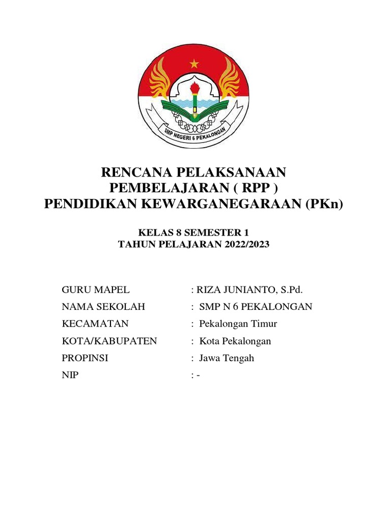 SILABUS PPKN Kelas 8 | PDF