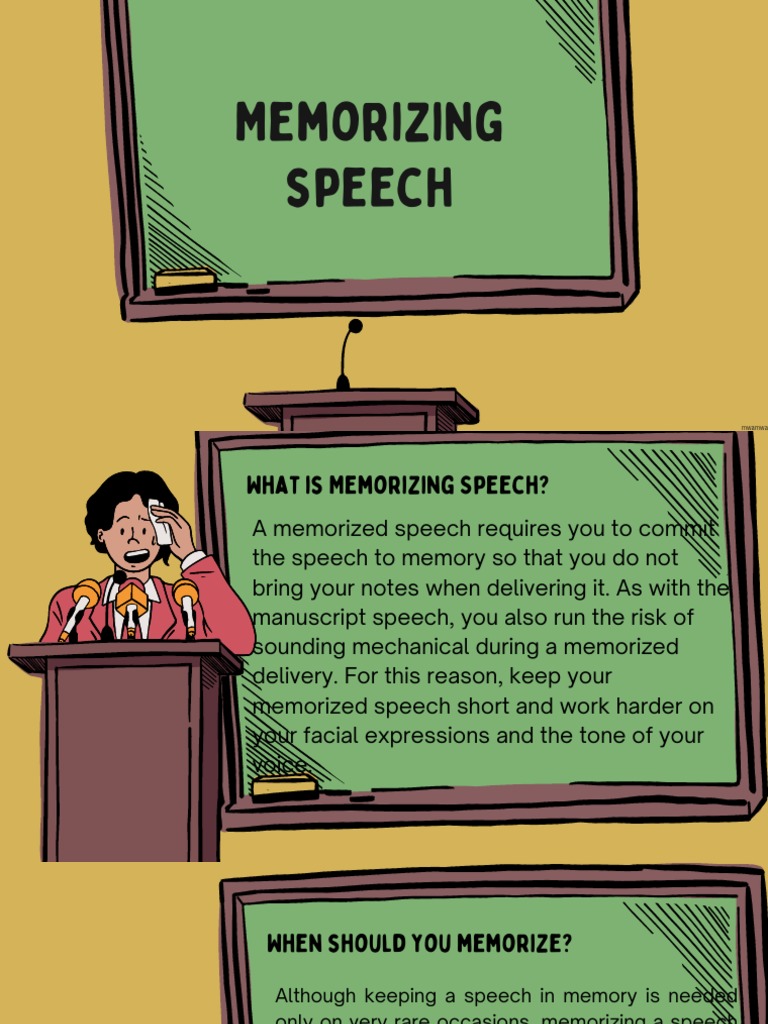 Memorized Speech | PDF | Speech | Memory