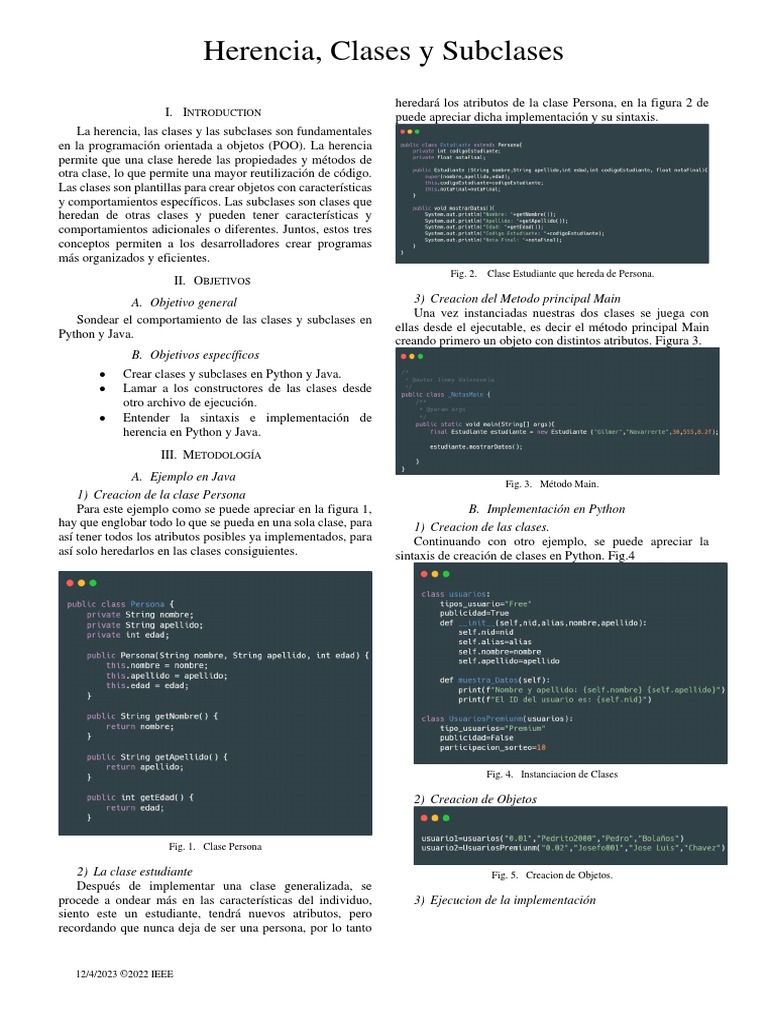 Herencia en Programacion | PDF | Herencia (Programación Orientada a ... Herencia en Programacion | PDF | Herencia (Programación Orientada a ...