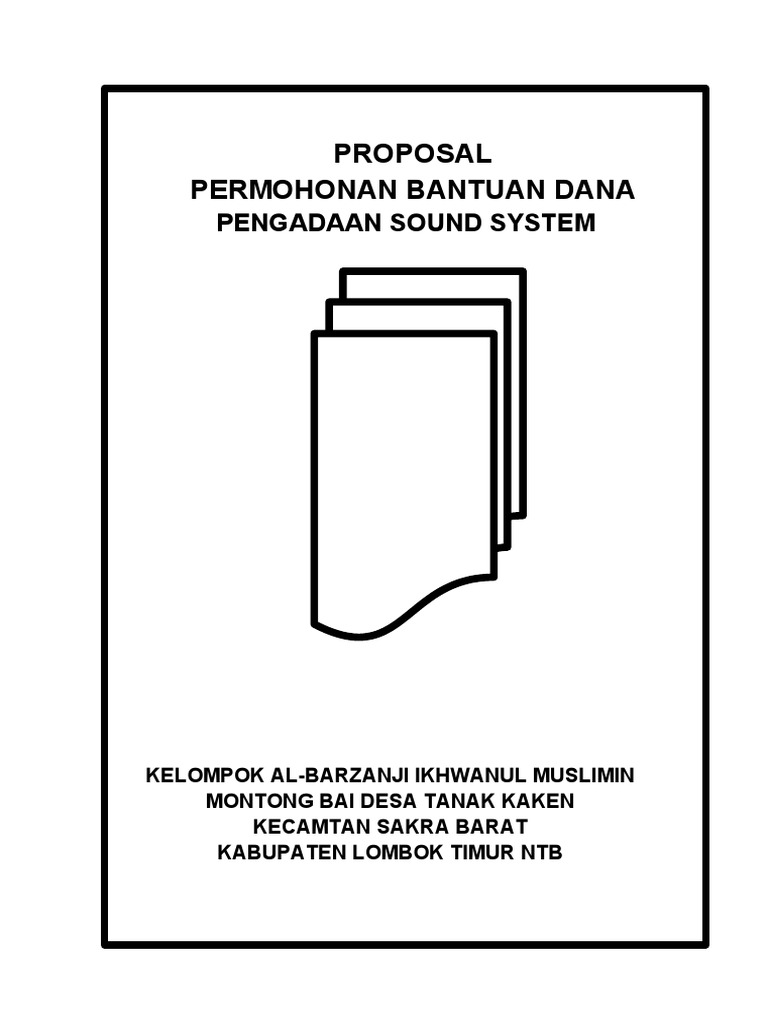 Proposal Permohonan Bantuan Dana: Pengadaan Sound System | PDF