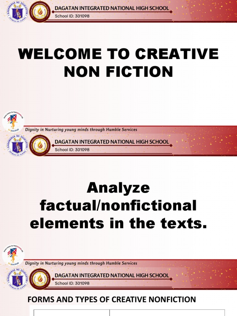 ANALYZING Factual or Nonfictional Elements | PDF