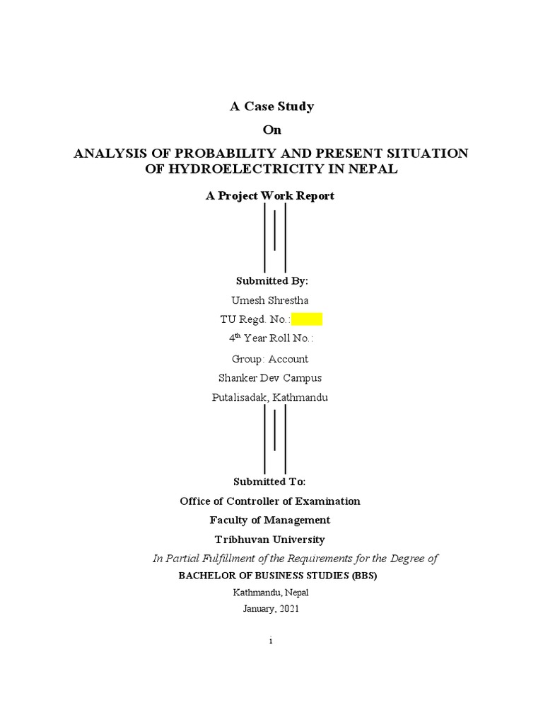 BBS Project | PDF | Hydroelectricity | Energy Development