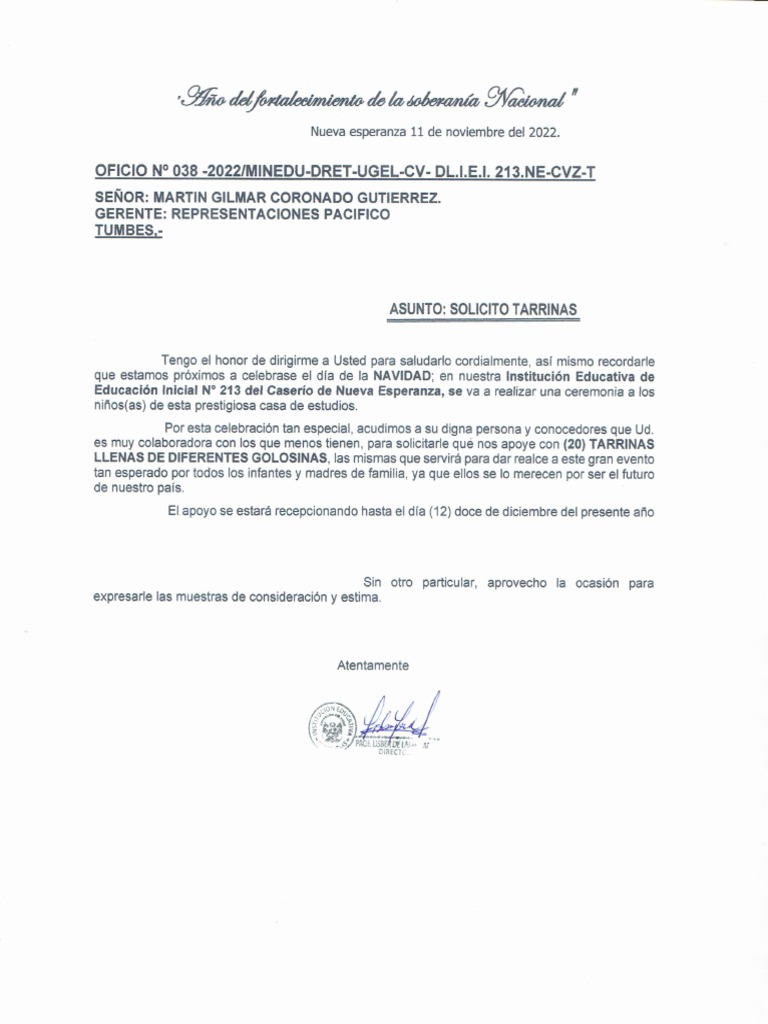 Oficio para Navidad | PDF