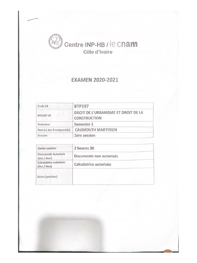 Centre INP-HB Le Cnam | PDF